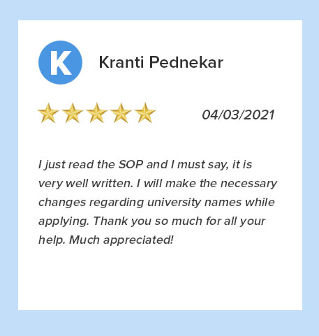 Best Sample SOP for MS in CS with Work Experience | Anjit VS