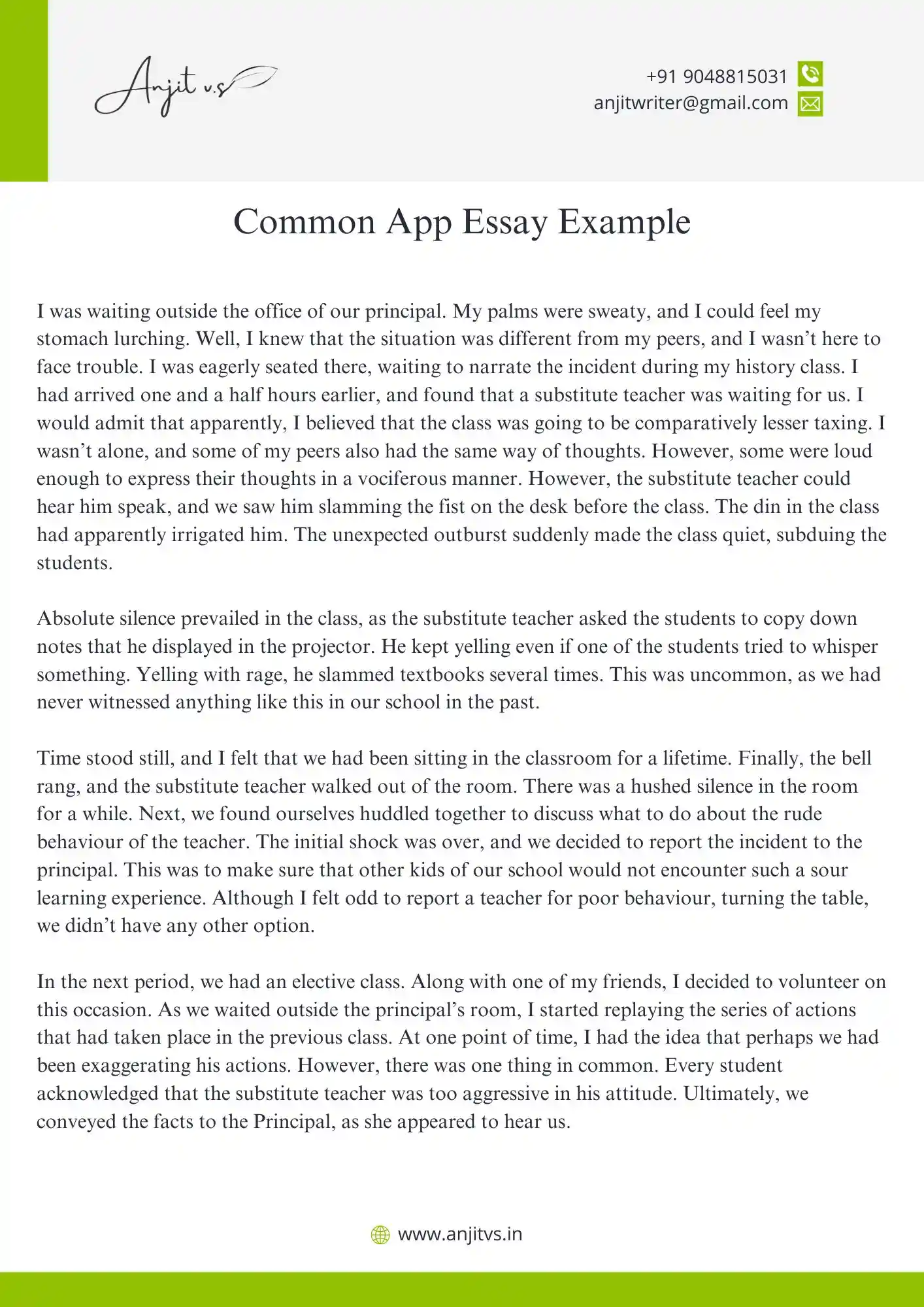Common App Essay Examples & Prompts 2025
